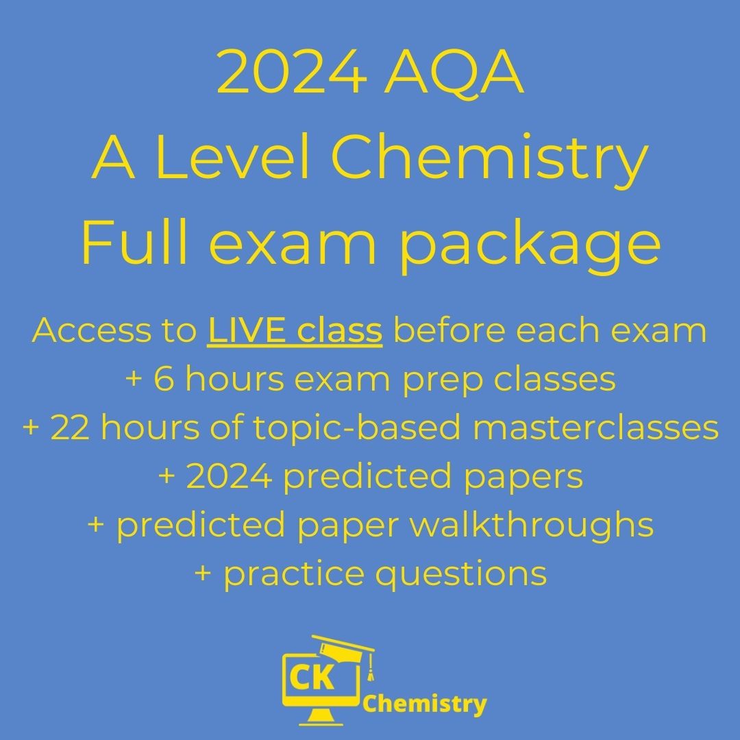AQA full A Level chemistry revision package - updated - CK Chemistry