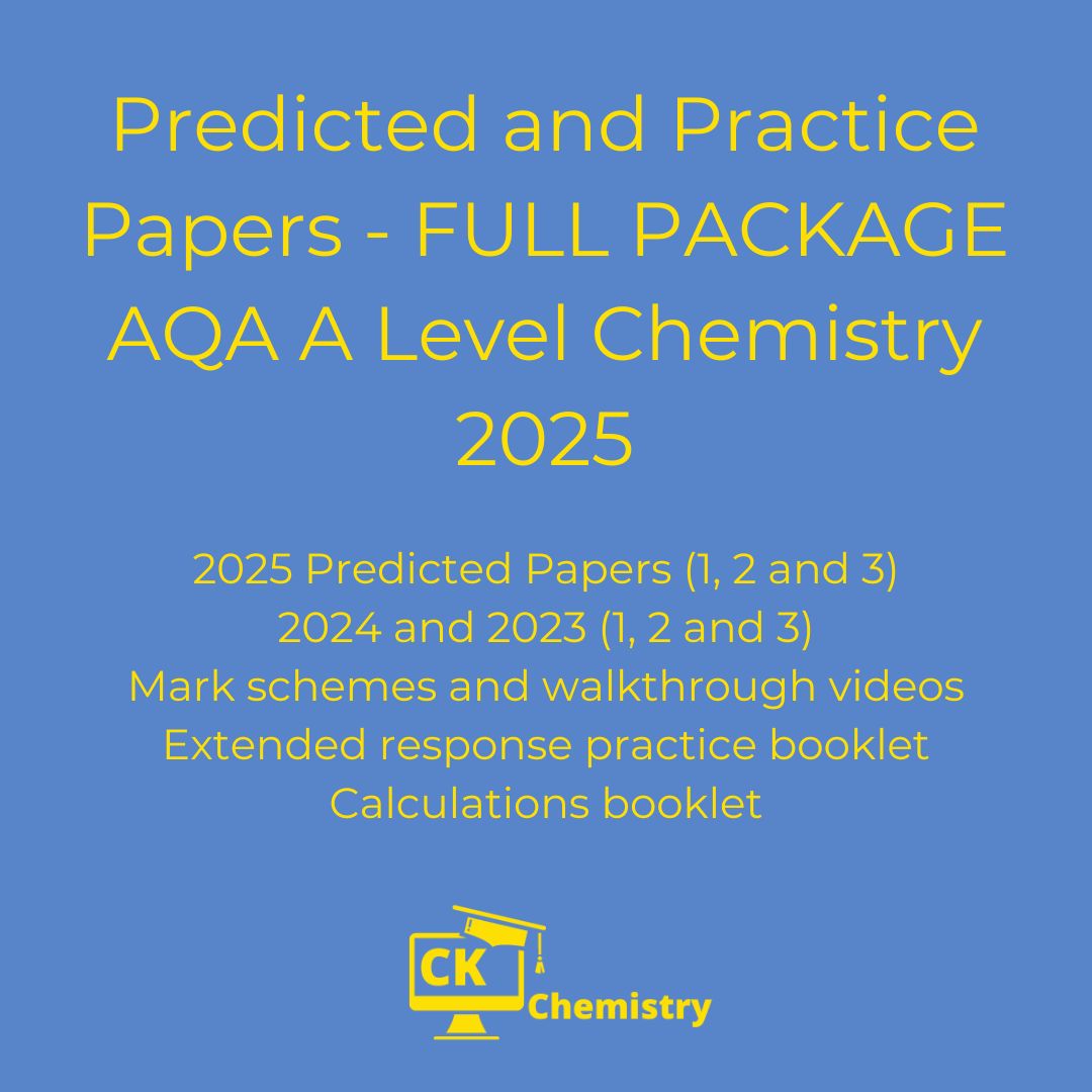A Level Chemistry AQA: Full set of predicted papers, practice papers ...